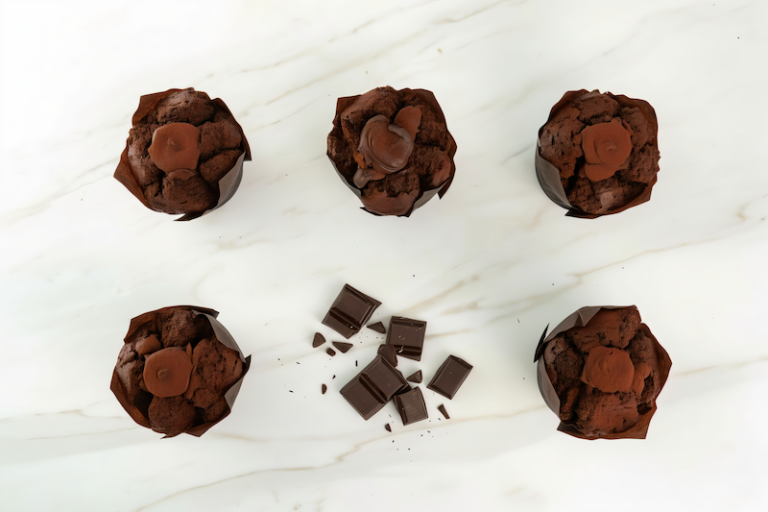 Order a double chocolate muffin – box of 4 delivery in London from ...