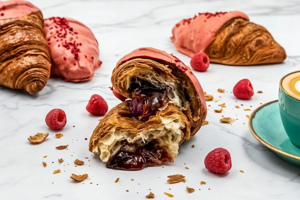 raspberry croissant | all-butter french pastry | Arapina